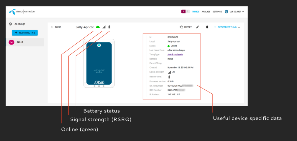 TELENOR MIC support - AKKR8